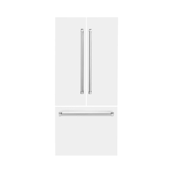 ZLINE 36" Built In Refrigerator Panel in White Matte (RPBIV-WM-36 ...